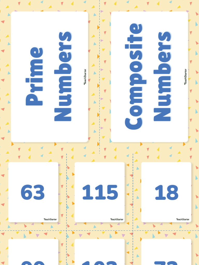 Primeand Composite Number Sort Adobe Reader | PDF