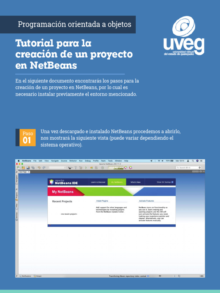 Crear Proyecto Java en NetBeans | PDF | Java (lenguaje de programación) | Frijoles Netos