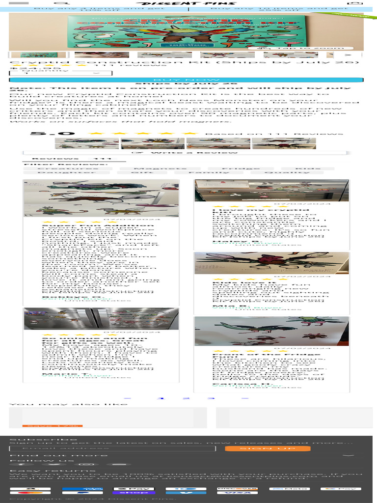 Cryptid Construction Kit (Ships by July 26) - Dissent Pins | PDF