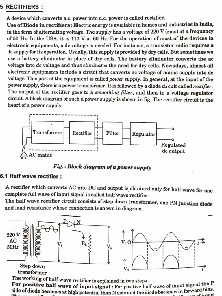 Rectifier HWR | PDF | Rectifier | Power Supply