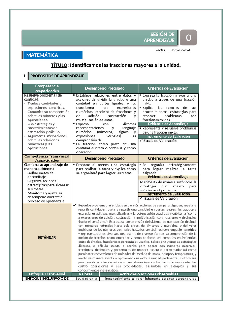5° U3 Sem3 S9 Mat-Sesion | PDF | Números | Decimal