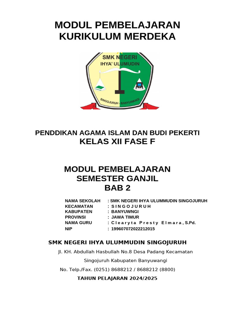 Modul Pembelajaran Kurikulum Merdeka | PDF | Sains & Matematika