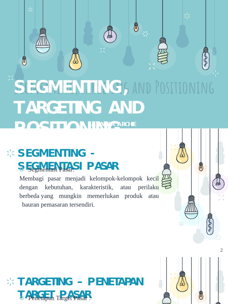 (Week 4) 7. Segmenting, Targeting, Dan Positioning | PDF