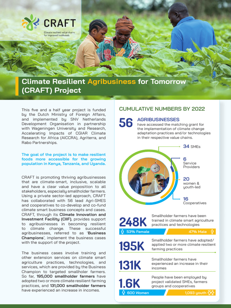 Craft Fact Sheet New 2023 Final | PDF | Smallholding | Agribusiness