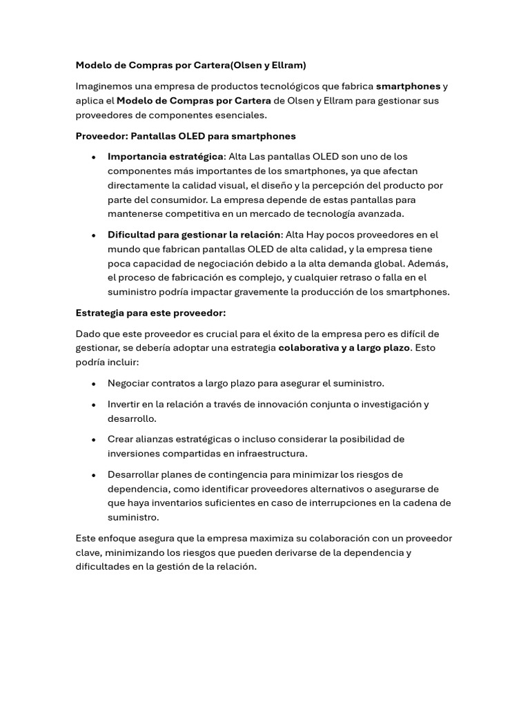 Modelo de Compras Por Cartera | PDF | Finanzas y dinero | Tecnología