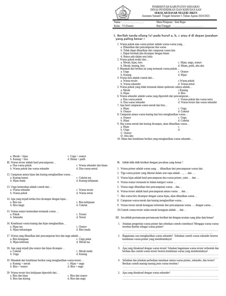 STS1 KLS 6 SENI RUPA DR Grup WA | PDF