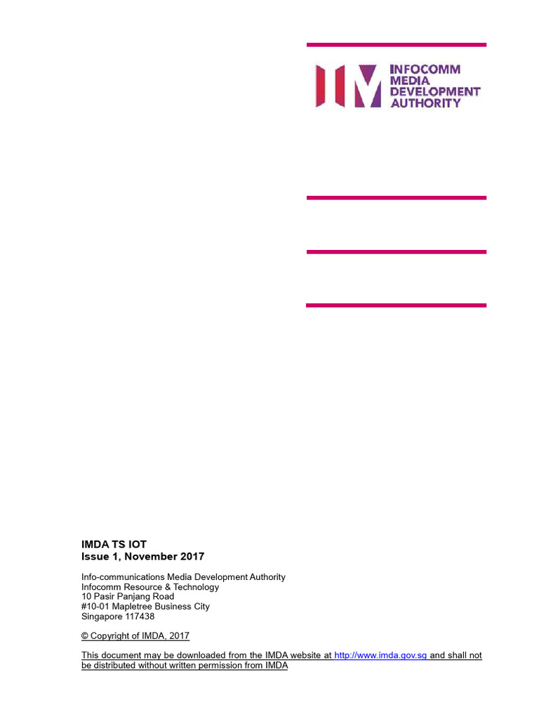 IMDA TS IOT in Singapore | PDF | Electromagnetic Compatibility | Electromagnetic Interference