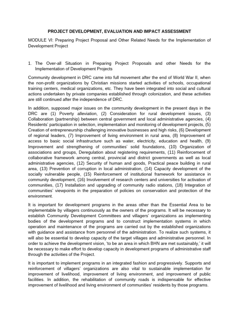 Project Proposal Preparation Guide | PDF | Project Management