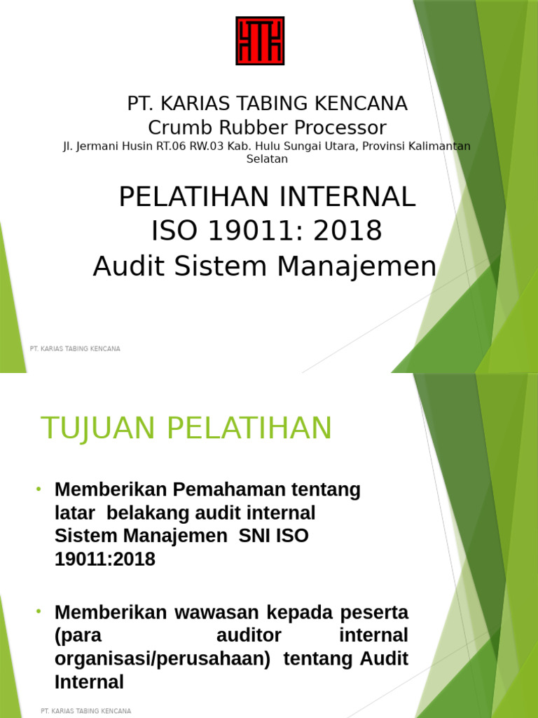 Pelatihan Audit Internal ISO 19011:2018 | PDF | Pengelolaan Keuangan & Uang