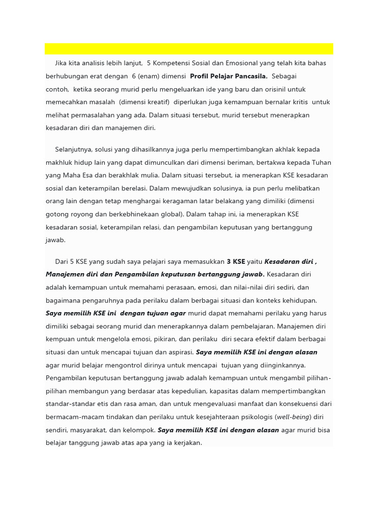 RPP Kse Diferensiasi Kelas 5 Rozi Pai Ok | PDF