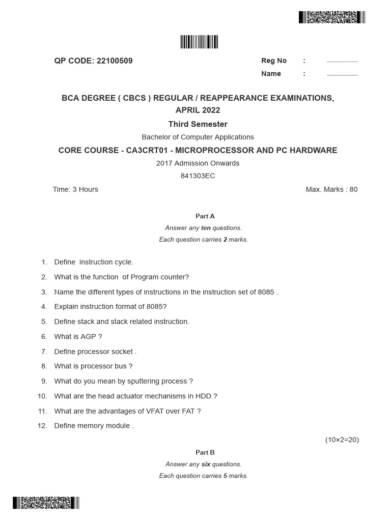 Microprocessor and PC Hardware | PDF | Central Processing Unit | Personal Computers