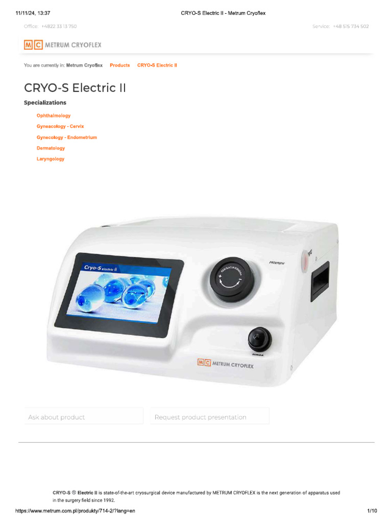 Metrum Cryo S | PDF
