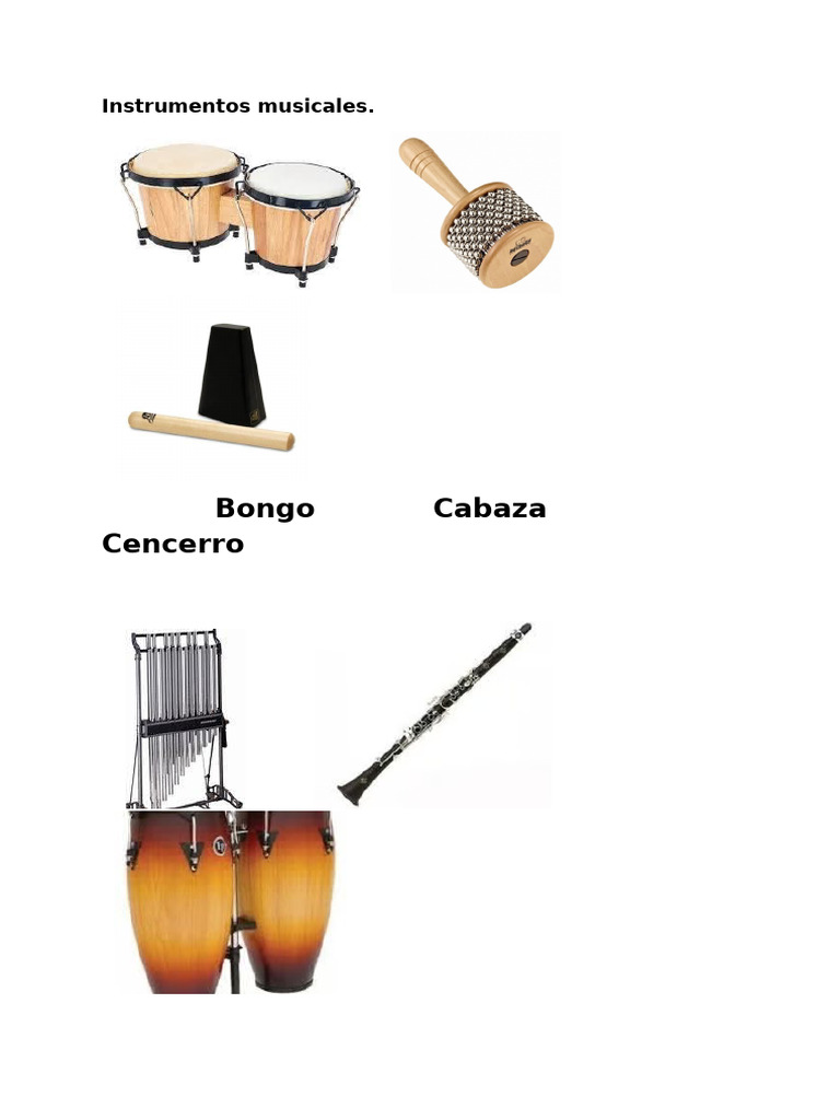 Lista de Instrumentos Musicales | PDF | Arte | Poesía