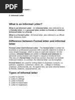 G4 - ENG - Informal Letter Format | PDF