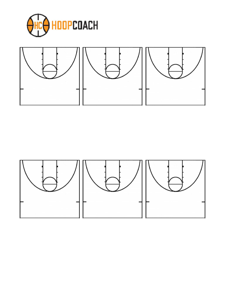 Basketball Half Court Diagram | PDF | Finance & Money Management ...