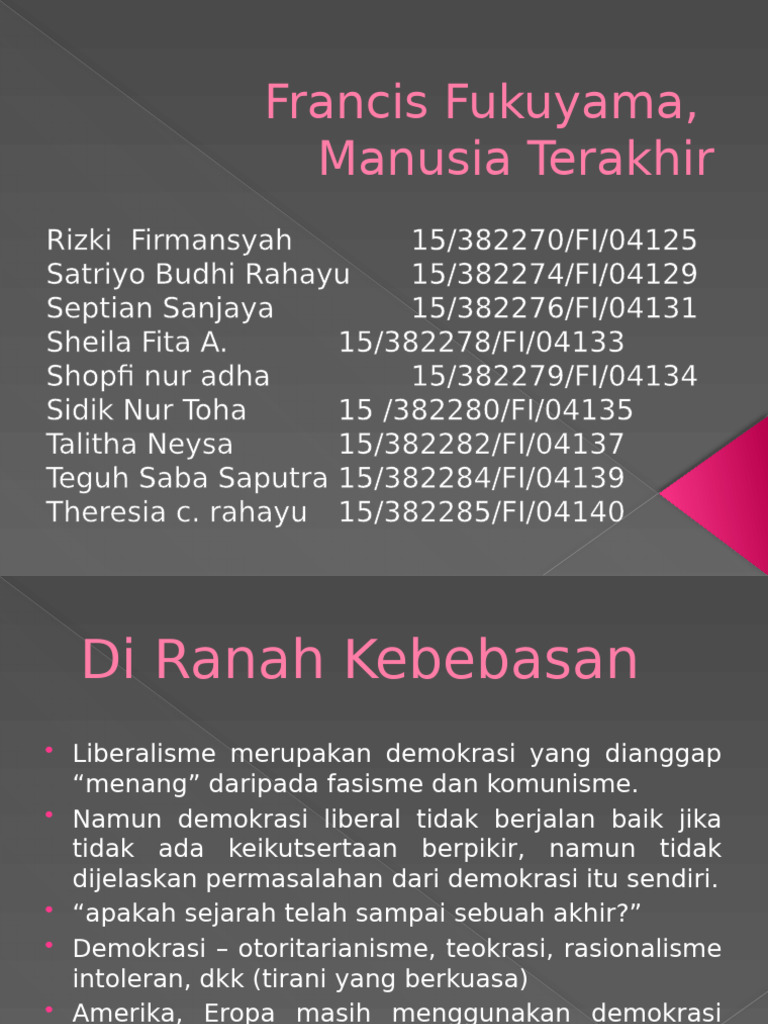 Francis Fukuyam I Love U | PDF