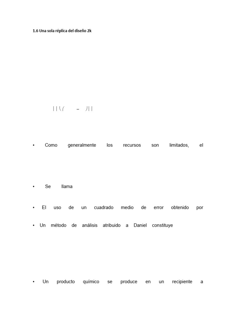 Análisis de Diseño 2k No Replicado | PDF | Experimentar | Filtración