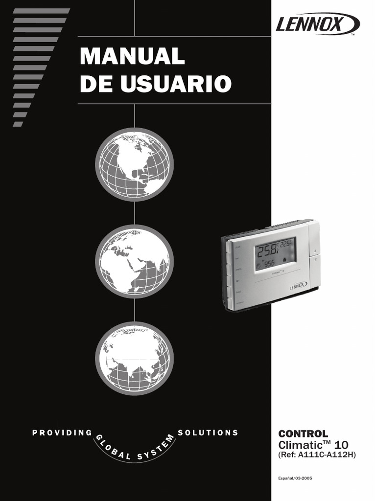 Termostato Lennox Climatic 10 | PDF | Electrónica | Termostato