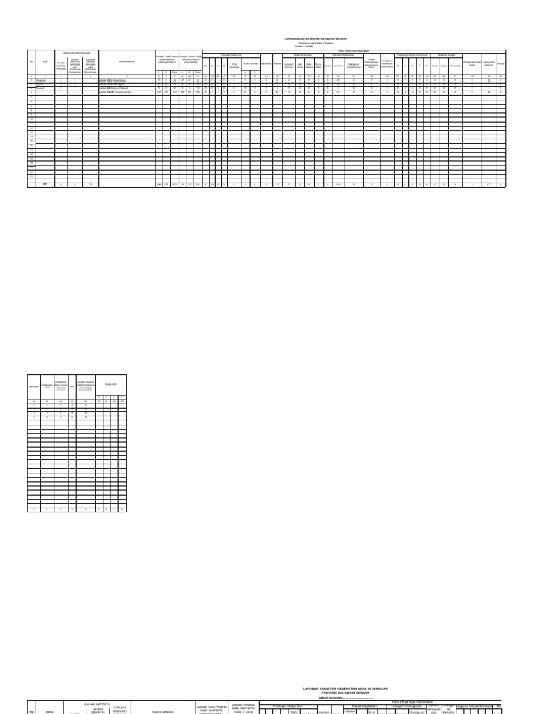 Format Penjaringan | PDF