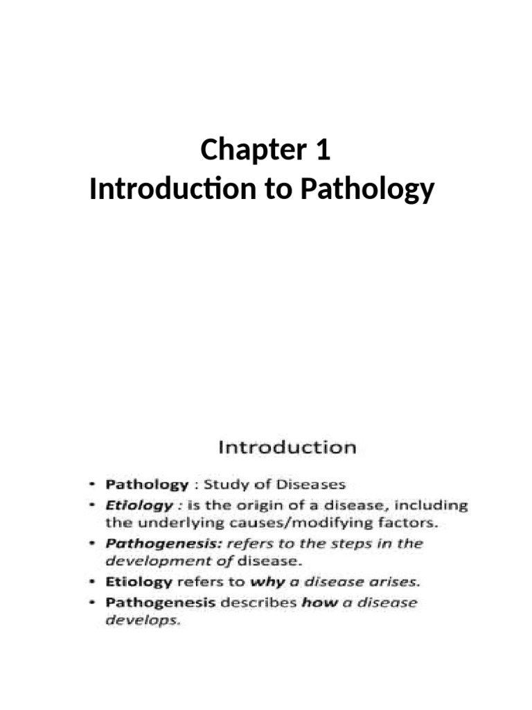 Pathology Introduction | PDF | Pathology | Medicine