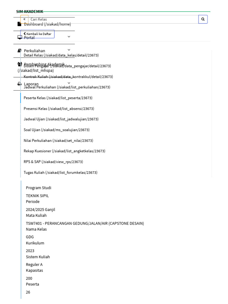 SiapNG - Universitas Tribhuwana Tunggadewi - SIM Akademik - CAPSTONE ...
