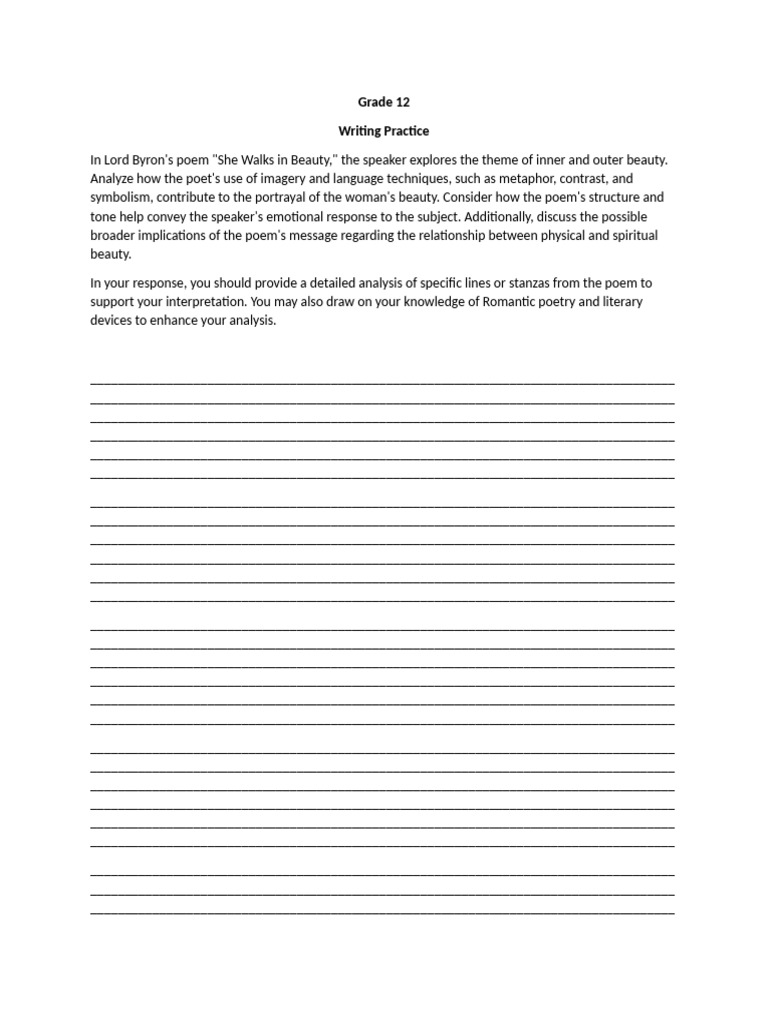 Grade 12 | PDF | Poetry