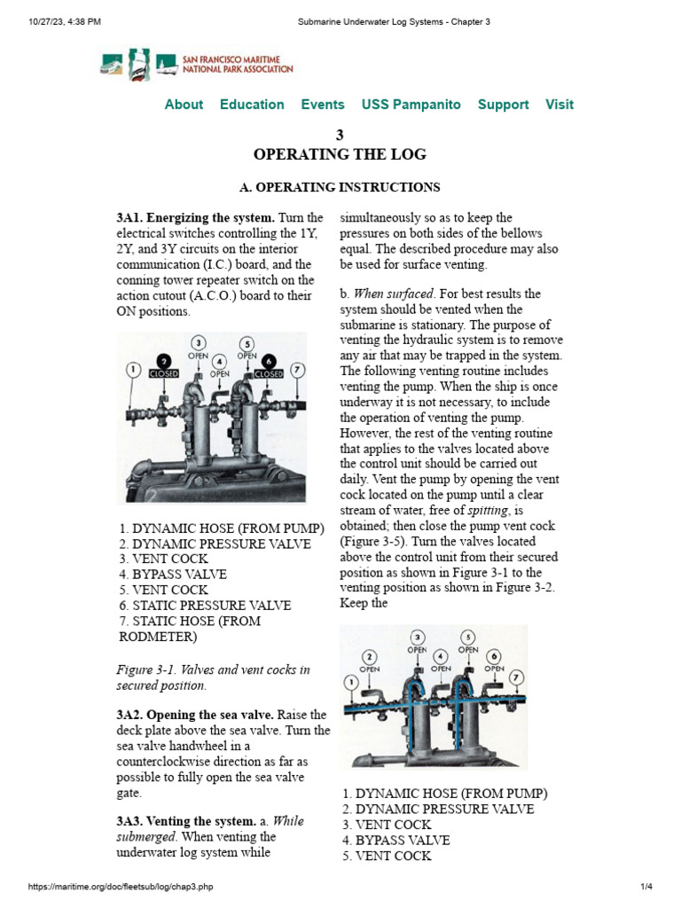 Submarine Underwater Log Systems - Chapter 3 | PDF | Submarines | Pump