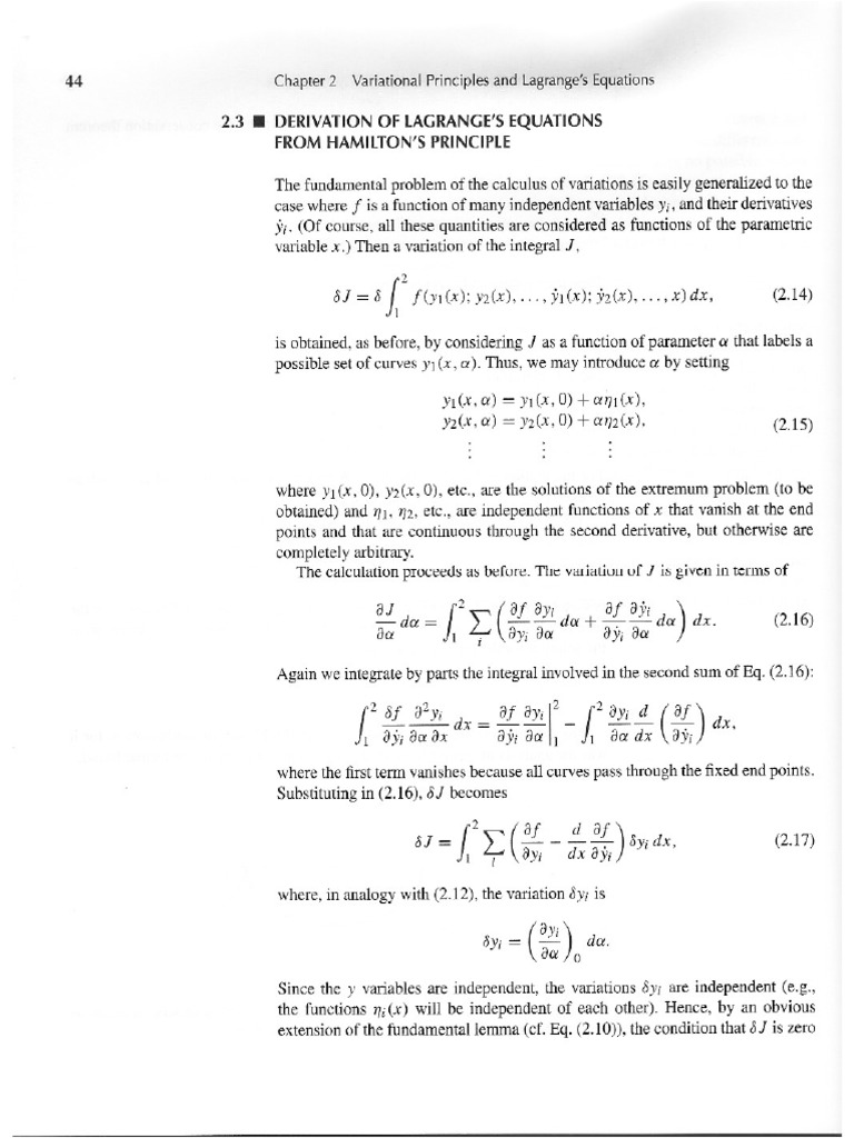 Hamilton To Lagrange Equation | PDF