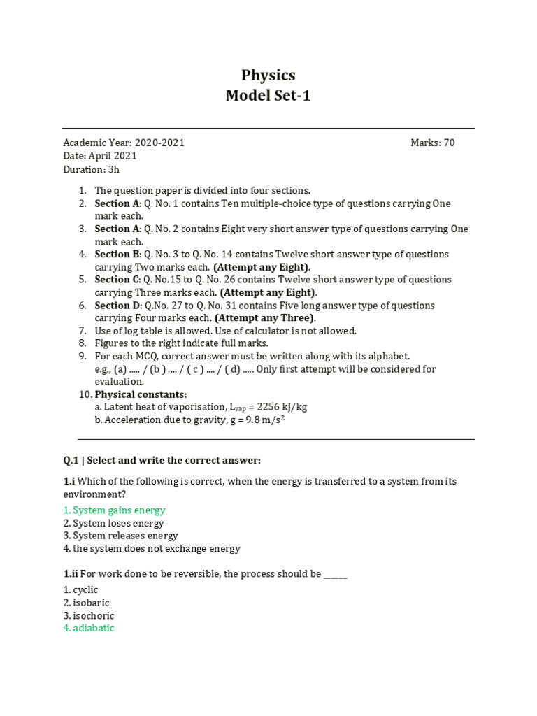 physics-set-1 | PDF | Electron | Atoms