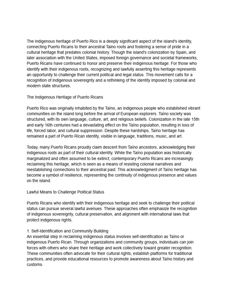 The_indigenous_heritage_of_Puerto_Rico_is_a_deeply_significant_aspect ...
