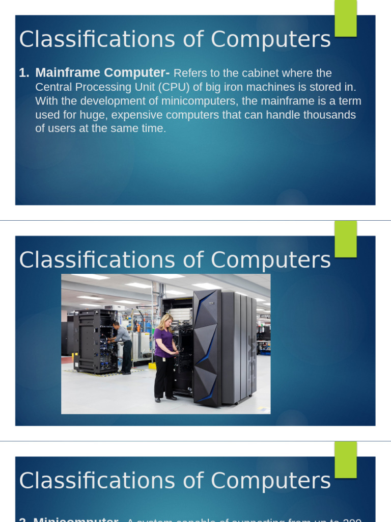 Classifications of Computers | PDF | Computer Data Storage | Central Processing Unit
