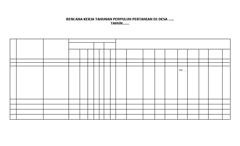 Contoh Matrik RKTP | PDF