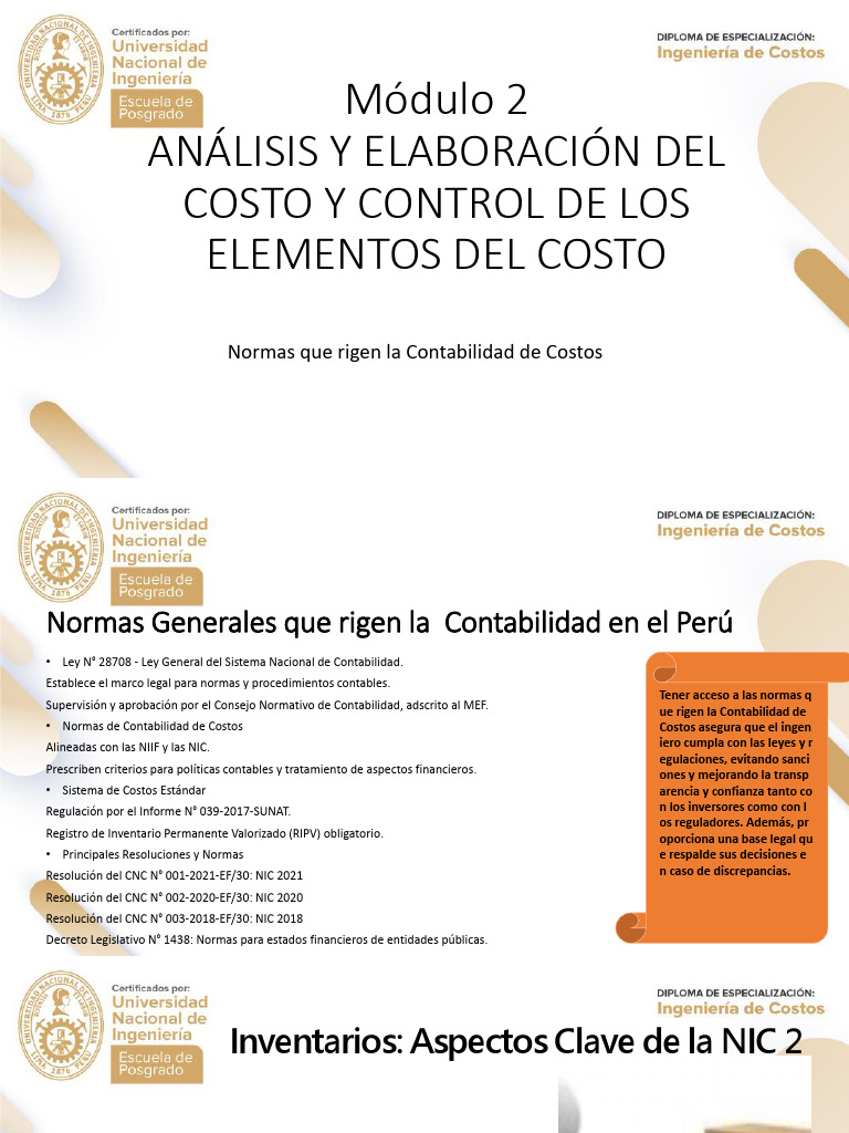 Contabilidad de Costos y Normas NIC 2 | PDF | Contabilidad | normas ...