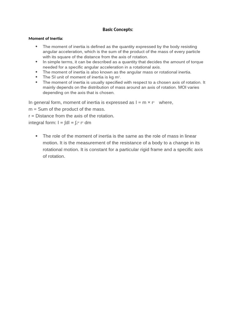 Basic Concepts | PDF