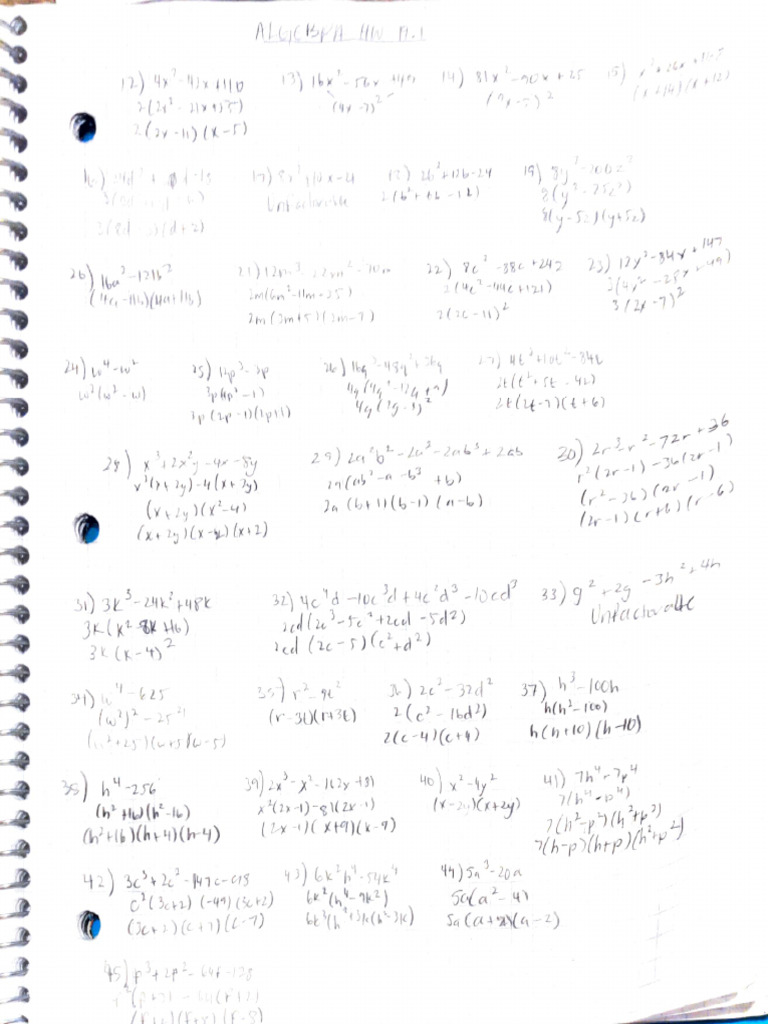 ALGEBRA HW 19.1 January 30 2023 | PDF