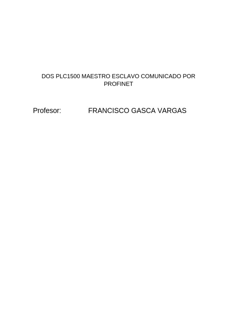 Manual Profinet | PDF | Controlador lógico programable | Controlador de ...