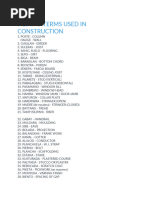 Tagalog Construction Terms | PDF | Truss | Masonry