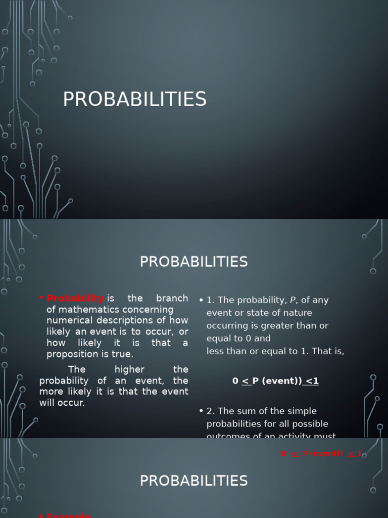 Q1 Wk2.1 - Probabilities | PDF | Probability | Mathematics