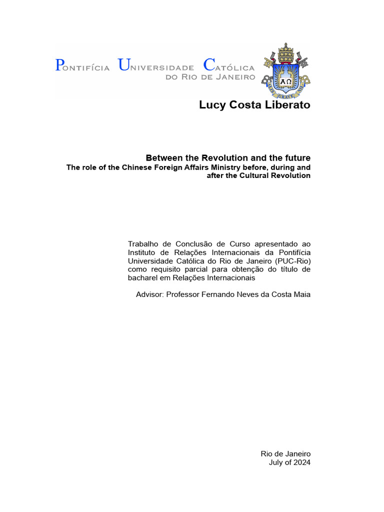 Chinese Foreign Affairs During Cultural Revolution | PDF | Chinese ...