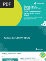 Sosialisasi SATUSEHAT SDMK - SISDMK Verifikasi v2 | PDF