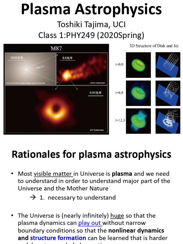 Plasma-Astrophysics-Class1-S2020 | PDF | Plasma (Physics) | Gamma Ray