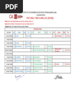 CA Exam Routine | PDF | Accounting | Service Industries