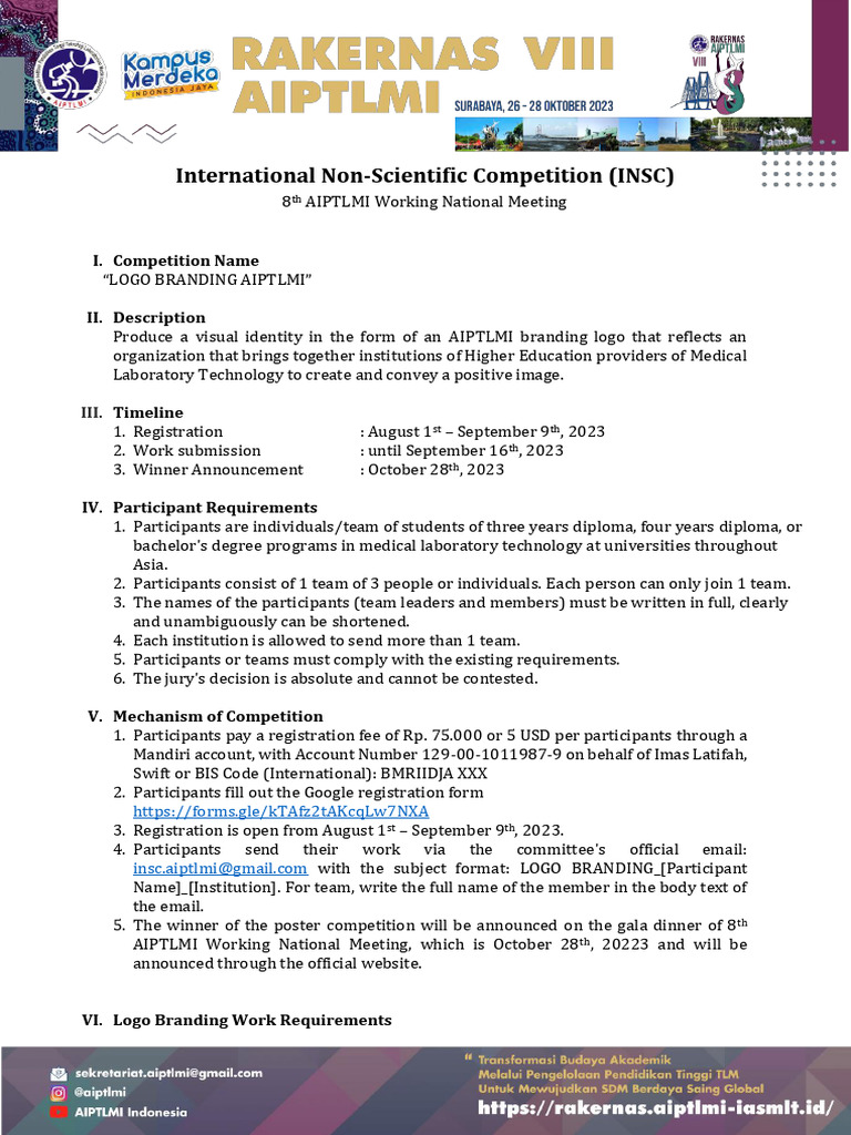 Guidelines of Logo Branding AIPTLMI | PDF | Logos