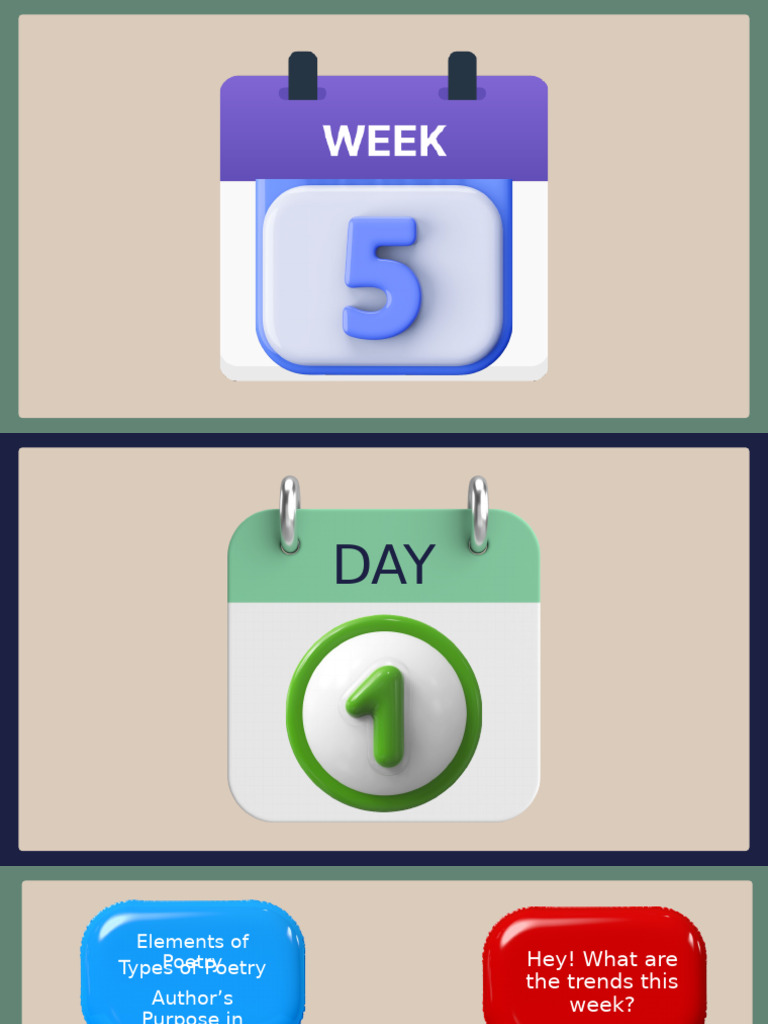 Day 1 - Week 5 | PDF | Poetry