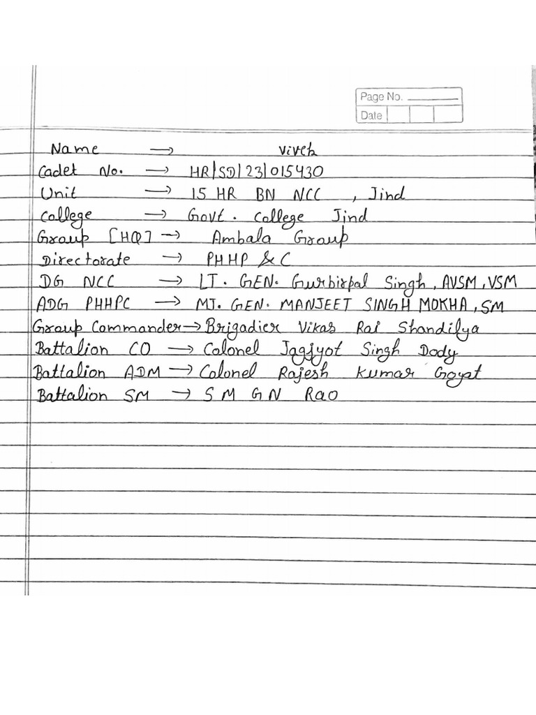 NCC Notes 1-3 | PDF