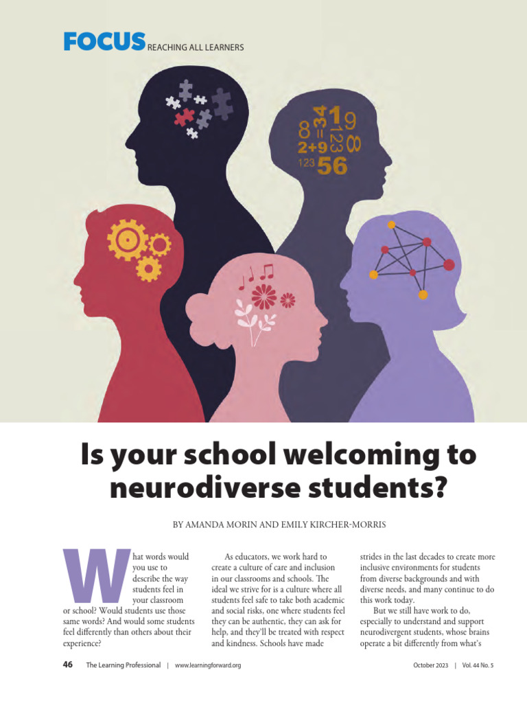 Focus Is Your School Welcoming To Neurodiverse Students | PDF ...