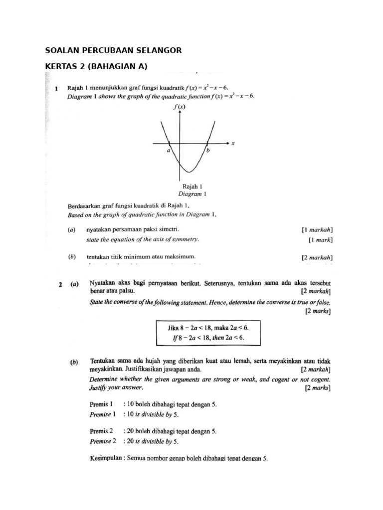 Gerak Gempur Percubaam Maths | PDF