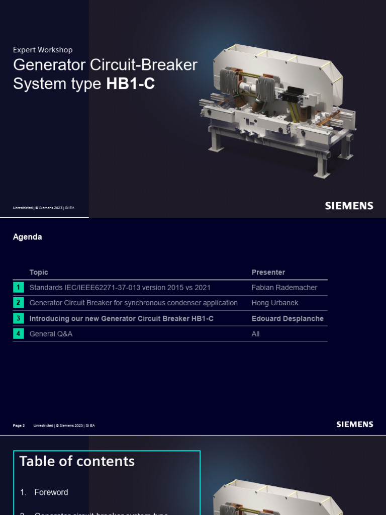 3 Generator Switchgear HB1-C Presentation | PDF | Mains Electricity ...