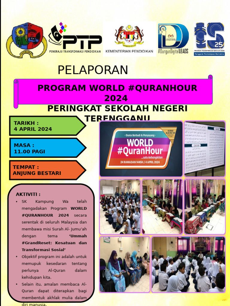 Pelaporan Quran Hour | PDF