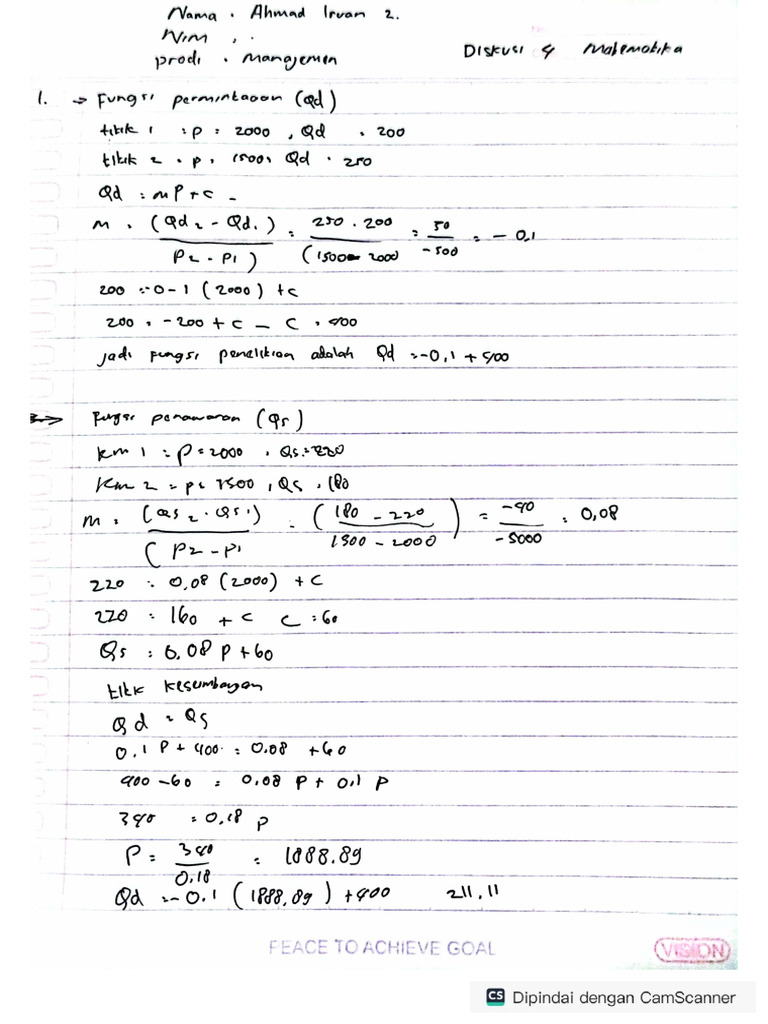 Diskusi 4 MTK Ahmad Irvan | PDF